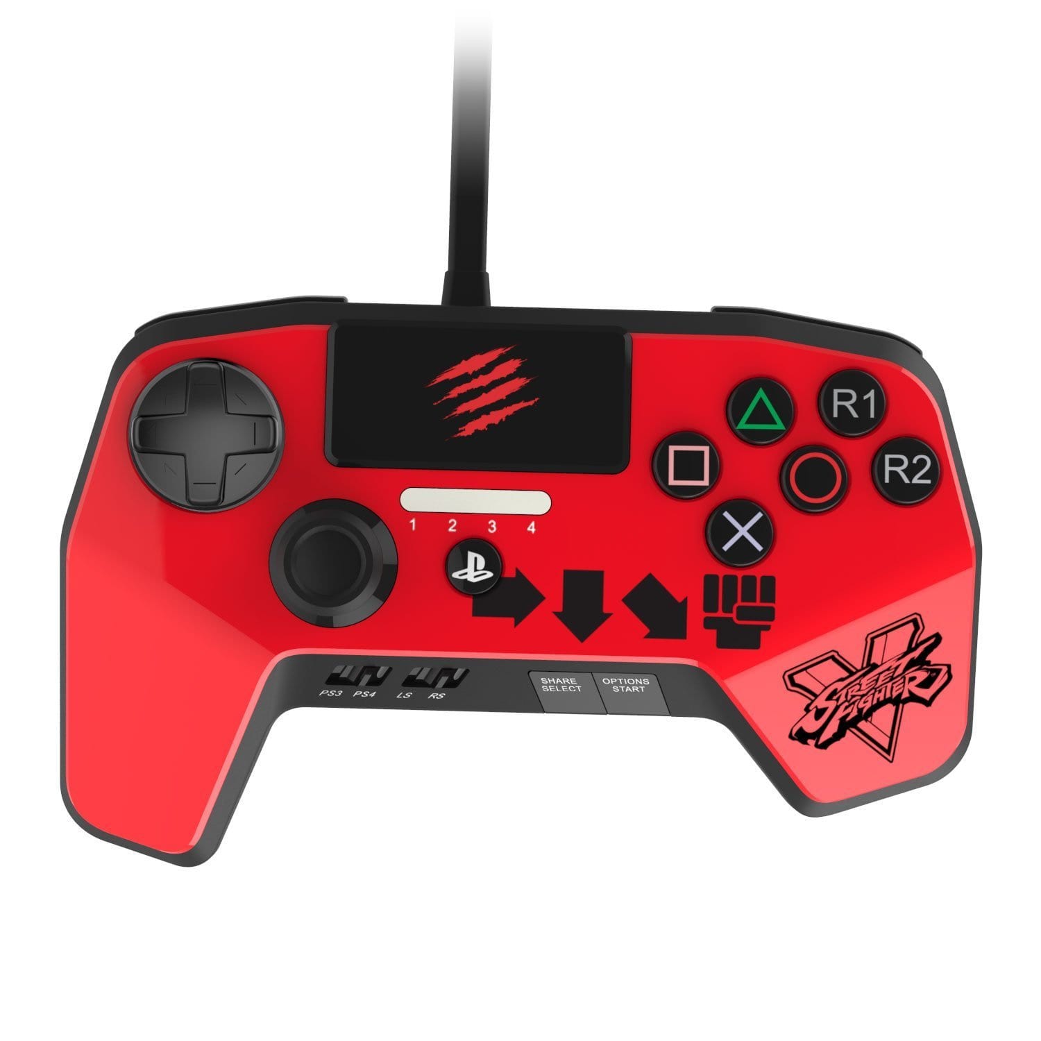 Madcatz Controller Red PS3 PS4 Syntech Madcatz Controller Red PS3 PS4 Syntech