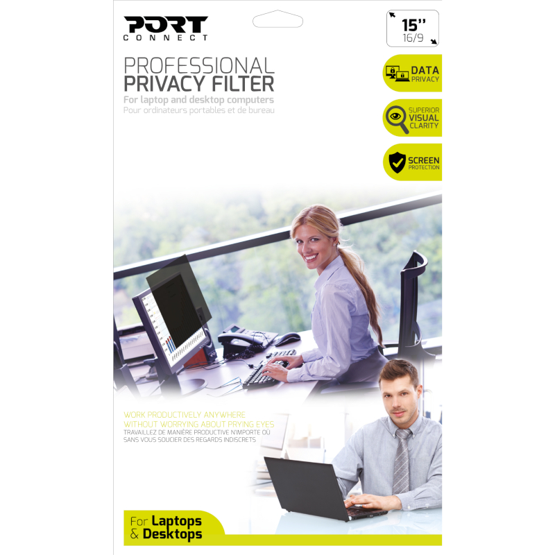 Port Connect 2D Professional Privacy Filter 15.6" - Syntech