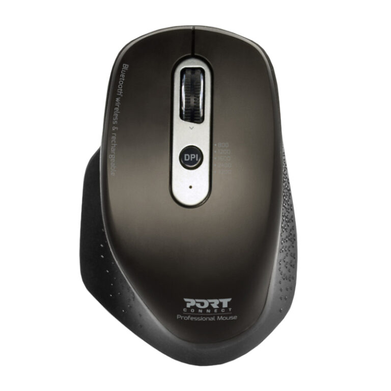 Port Connect Wireless Rechargeable ERGONOMIC Mouse Bluetooth - Black ...