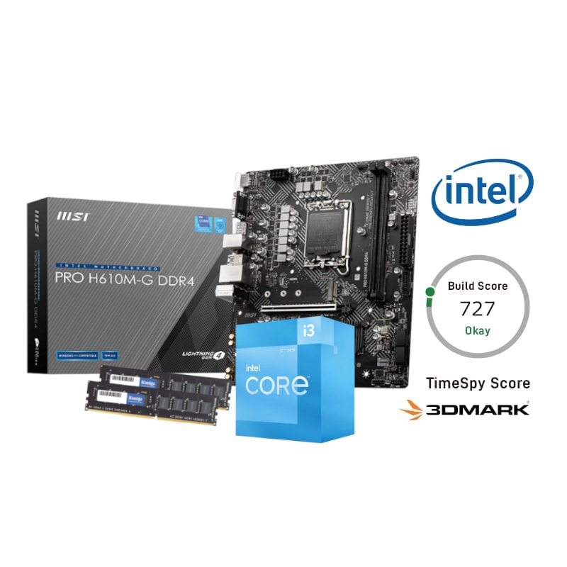 PCBuilder Intel Core i3-12100 LEVEL UP Core Upgrade Kit – Syntech