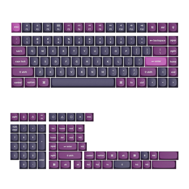 Keychron Double Shot OSA PBT Keycap Full Keycap Set – Purple – Syntech