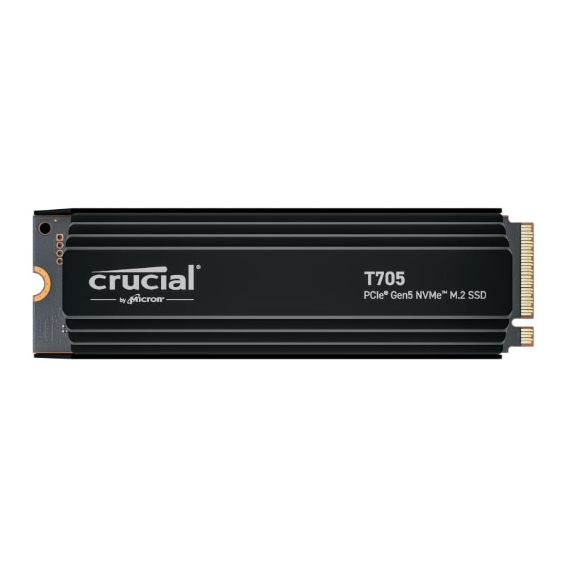 Crucial T705 4TB M.2 NVMe Gen5 with Heatsink NAND SSD - Syntech