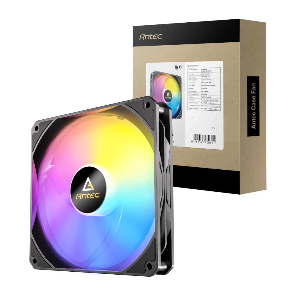 Antec P14 ARGB 140 PWM Case Fan – Black – Syntech
