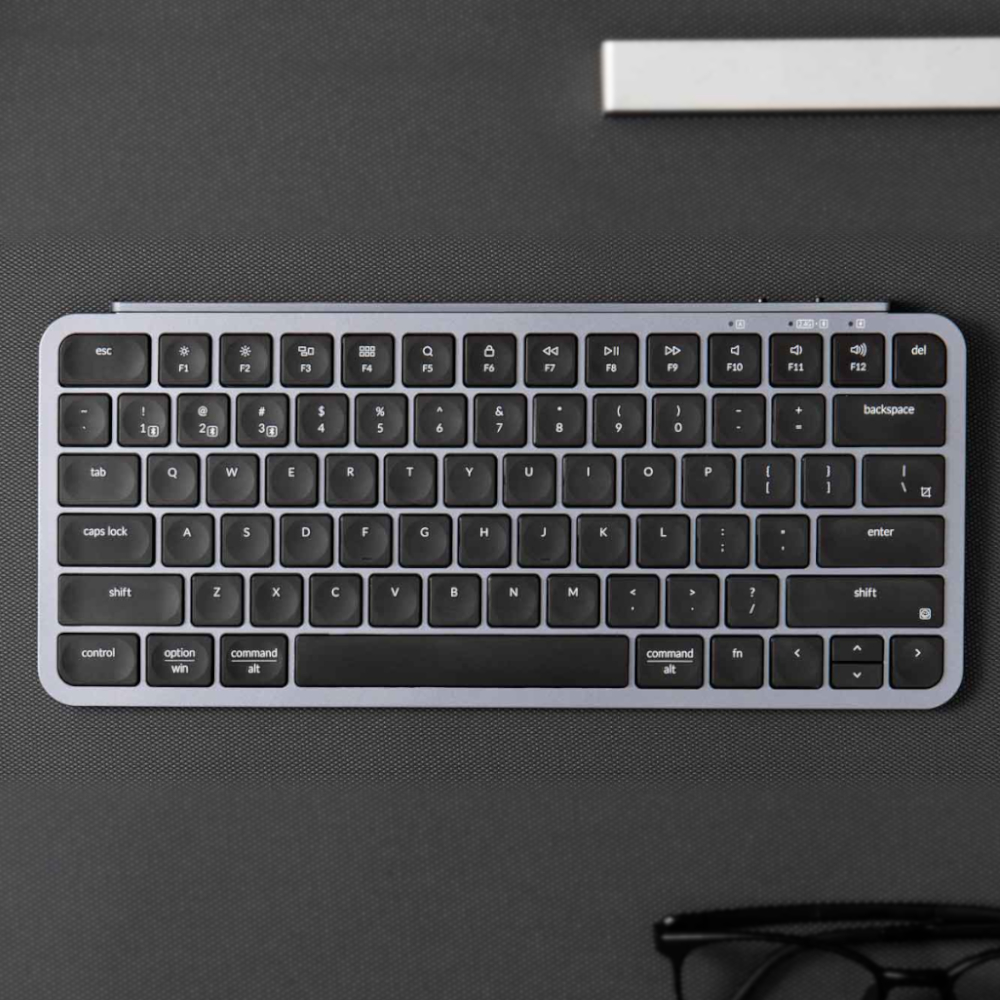 Keychron B1 Pro Ultra-Slim 75% Wireless Keyboard - Space Grey ...