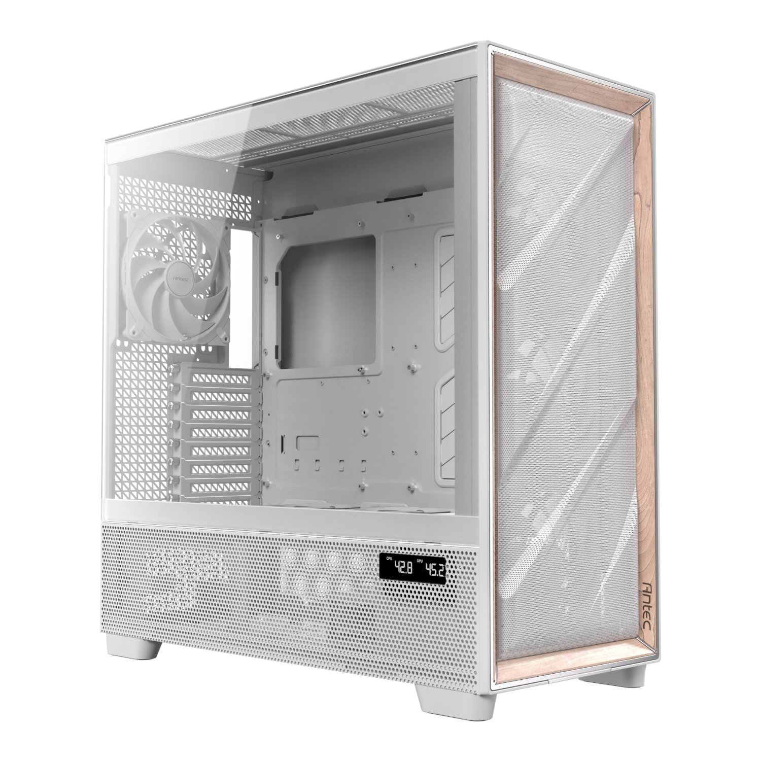 Getta | Antec FLUX PRO E-ATX Mid Tower Gaming Chassis – White | FLUX-PRO-W