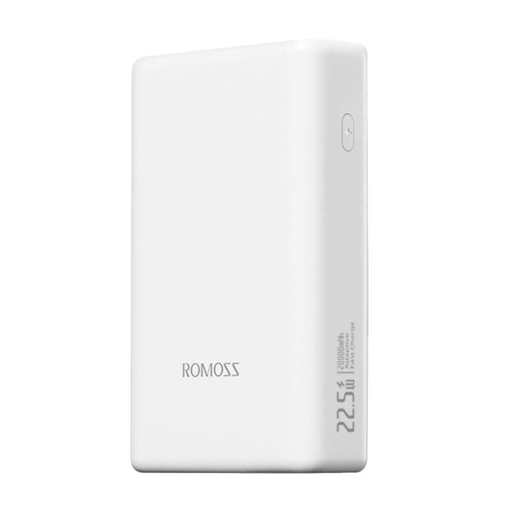 Romoss PAC20 20000mAh 22.5W Fast Charge Power Bank – White - Syntech