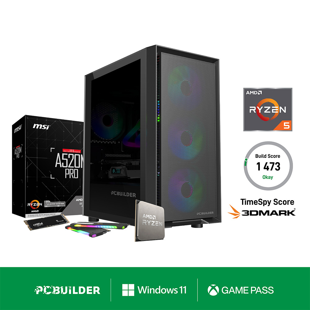 PCBuilder Ryzen 5 5600GT DEFENDER Windows 11 Gaming PC - Syntech