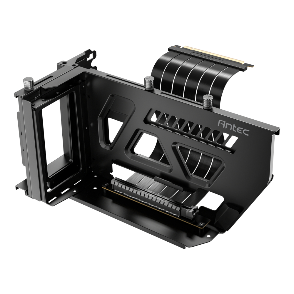 Antec SHIFT Vertical GPU Bracket with PCIe 4.0 Riser Cable – Black ...