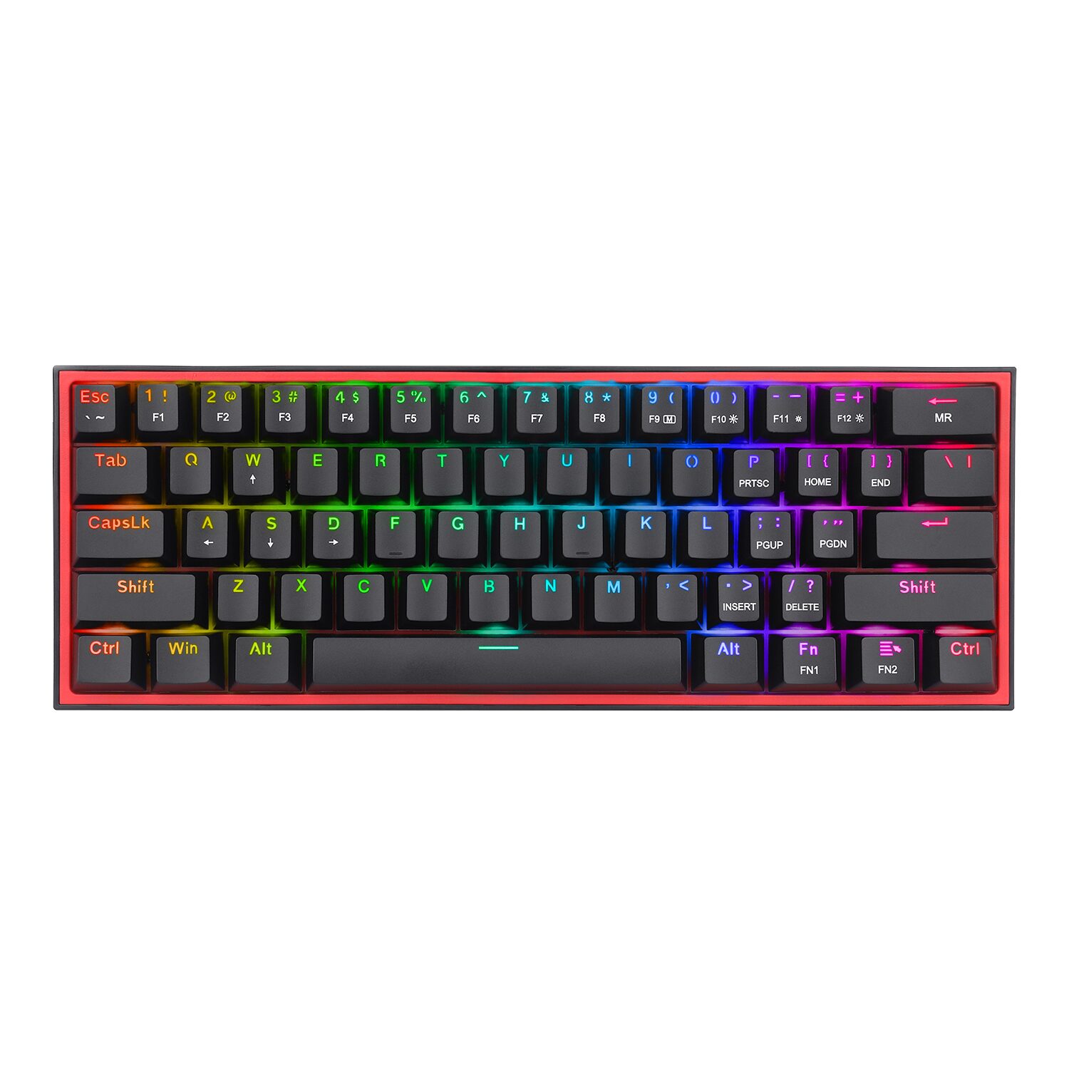 Redragon K616 FIZZ Pro 61-Key RGB Mechanical Gaming Keyboard – Black ...