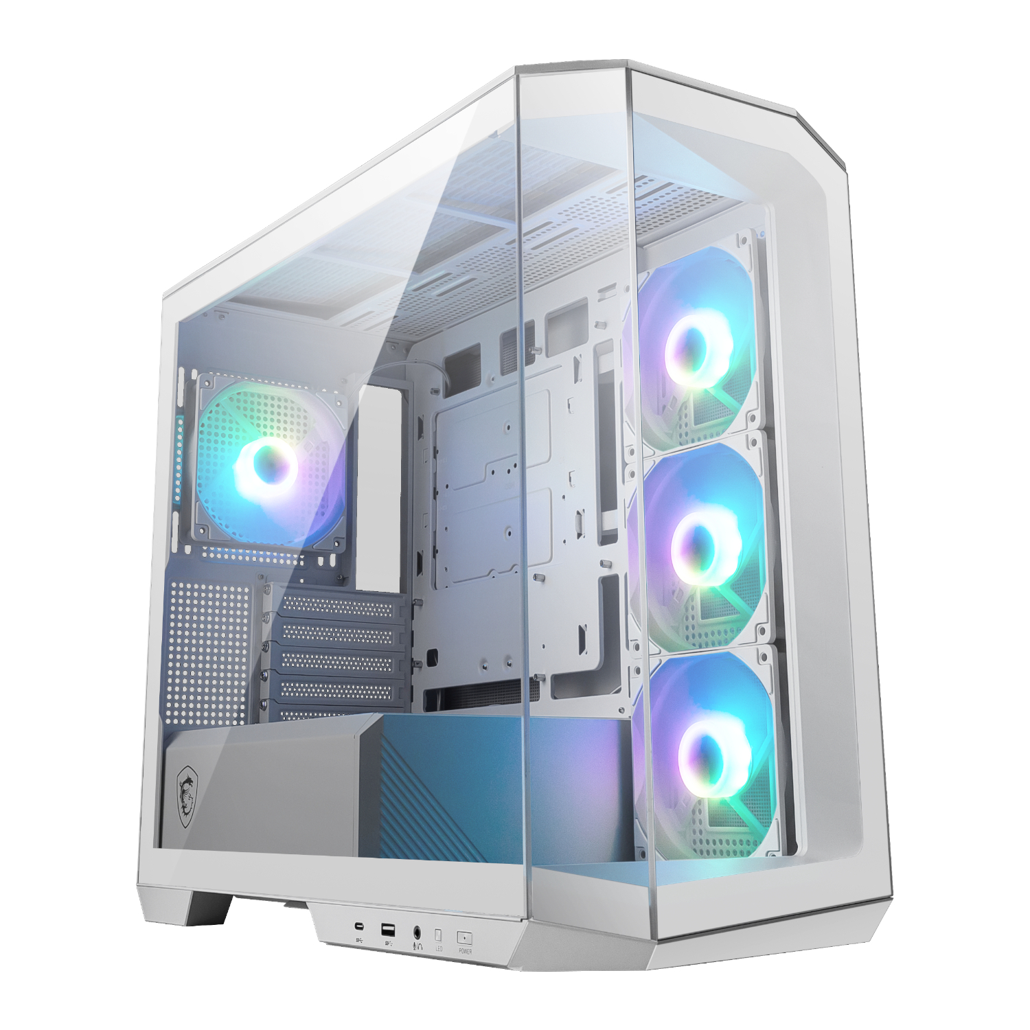 MSI MAG PANO M100R PZ M-ATX ARGB Gaming Chassis – White – Syntech