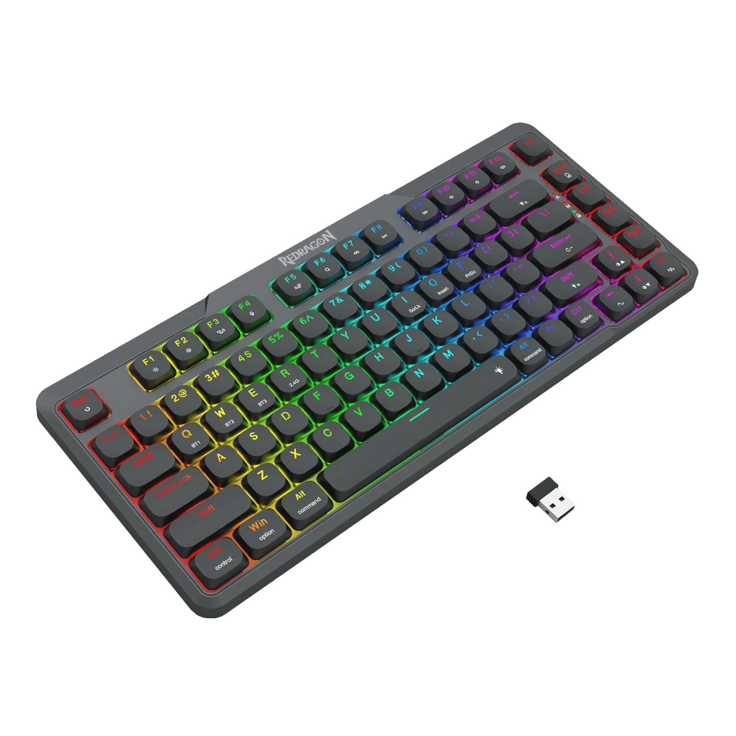 Redragon AETHER K706 PRO Wireless Mechanical Keyboard (75% Layout, Tri ...