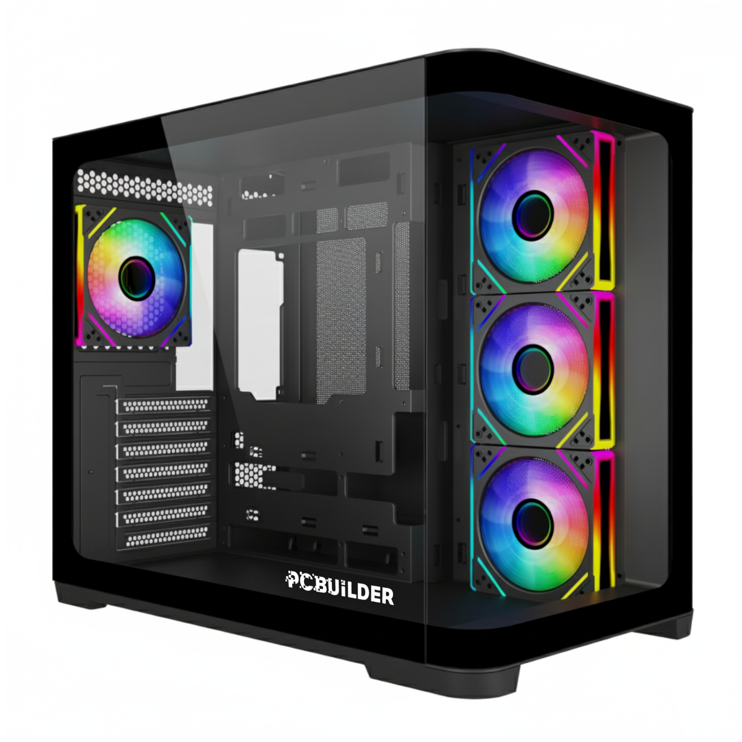 PCBuilder HOLDFAST ATX Back-Connect Gaming Chassis - Syntech