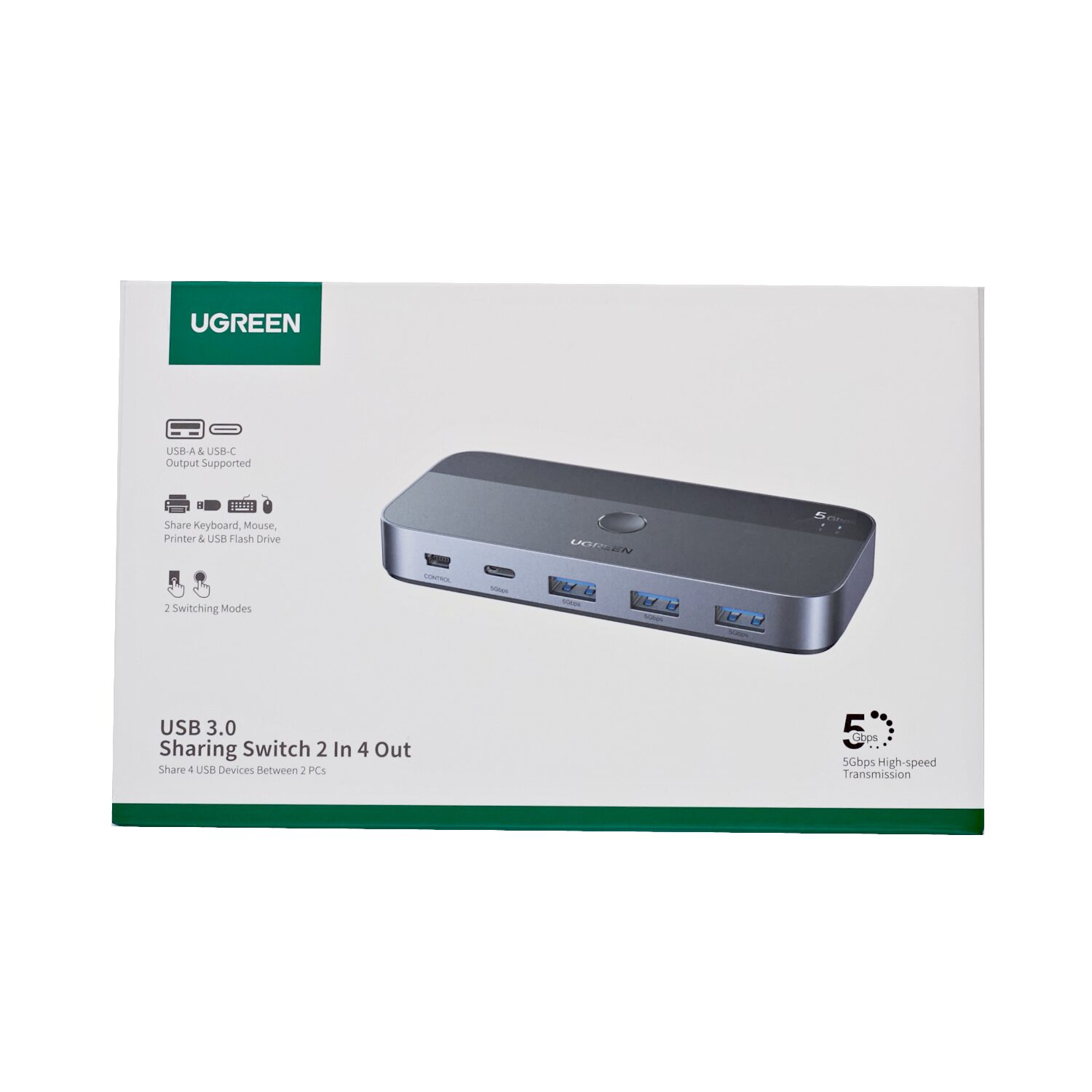 UGREEN Sharing Switch Box 2-in-4 Out | MassOutlet.co.za - We have it