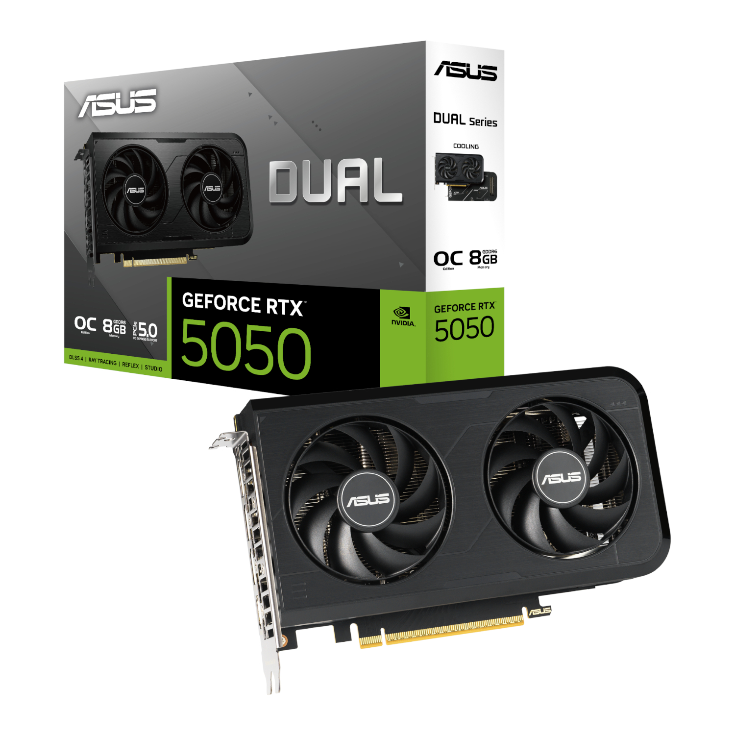 Asus Nvidia GeForce RTX 5050 Dual OC 8GB GDDR6 Graphics Card - Syntech