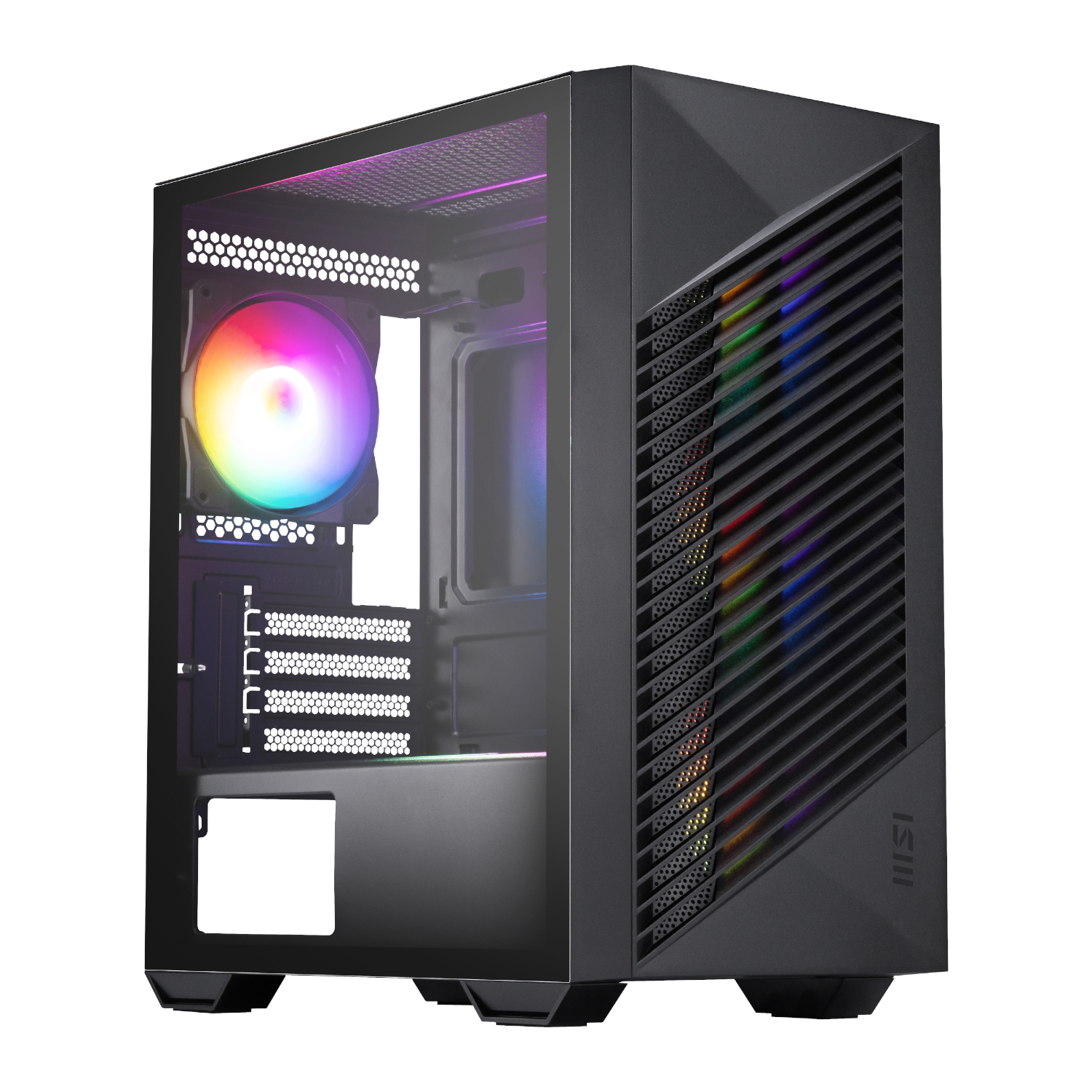 MSI PRO FORGE M050A Micro-ATX Gaming Chassis - Black - Syntech