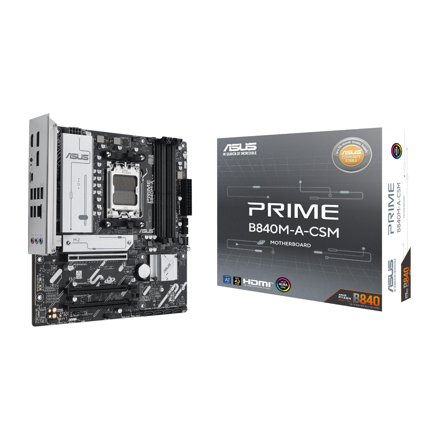 Asus PRIME B840M-A-CSM AM5 Micro ATX Motherboard - Syntech