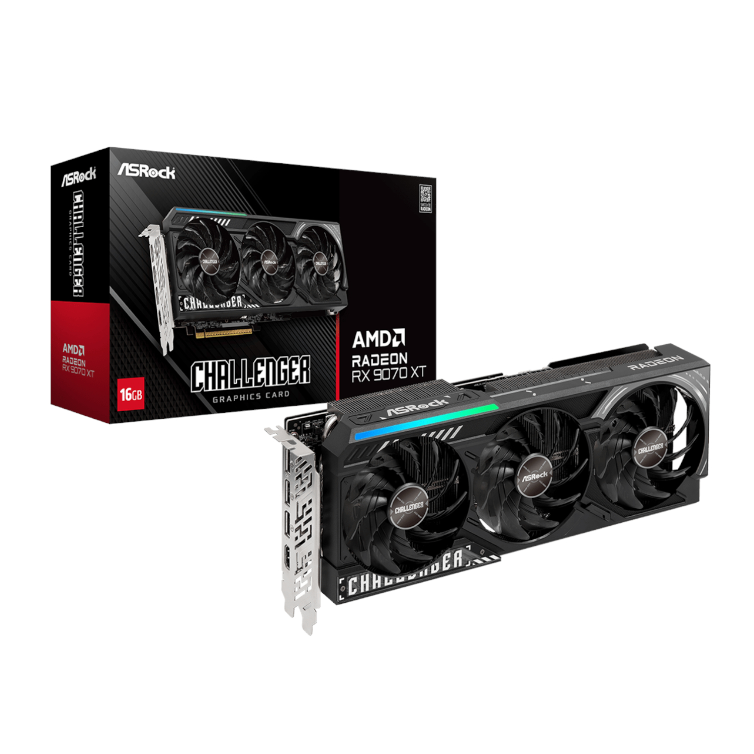 ASRock Radeon RX9070 XT Challenger 16G Graphics Card - Syntech